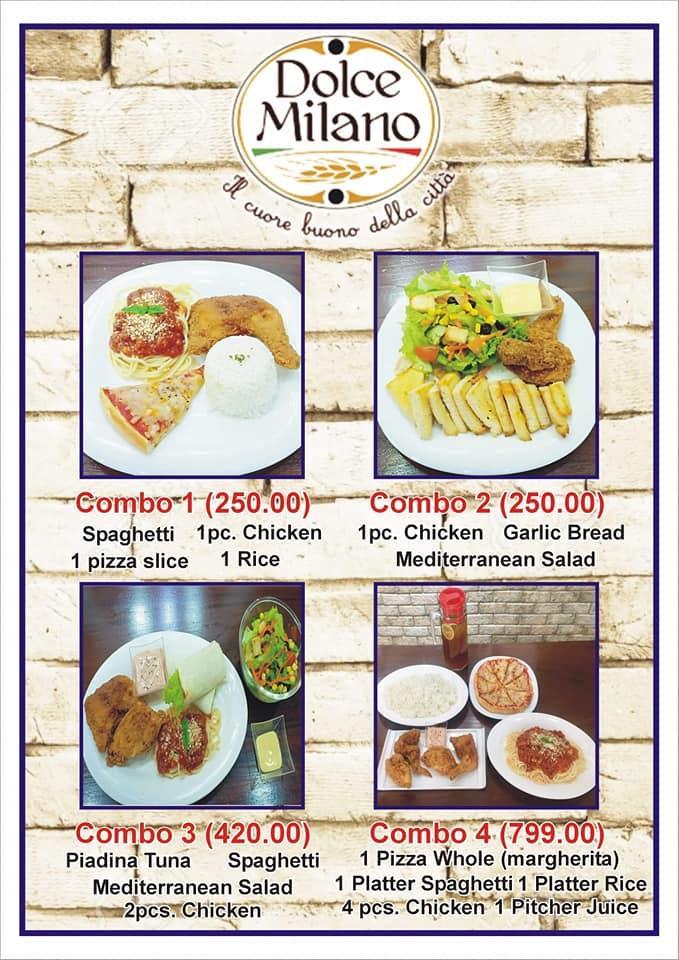 Menu at Dolce Milano pub & bar, Lipa