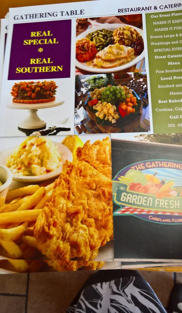 Menu at The Gathering Table cafe, Chiefland