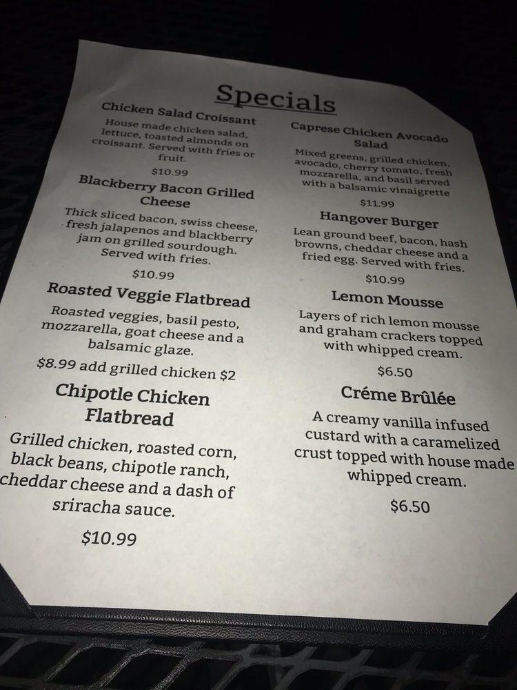 Menu at The Park House Kitchen + Bar, Siloam Springs
