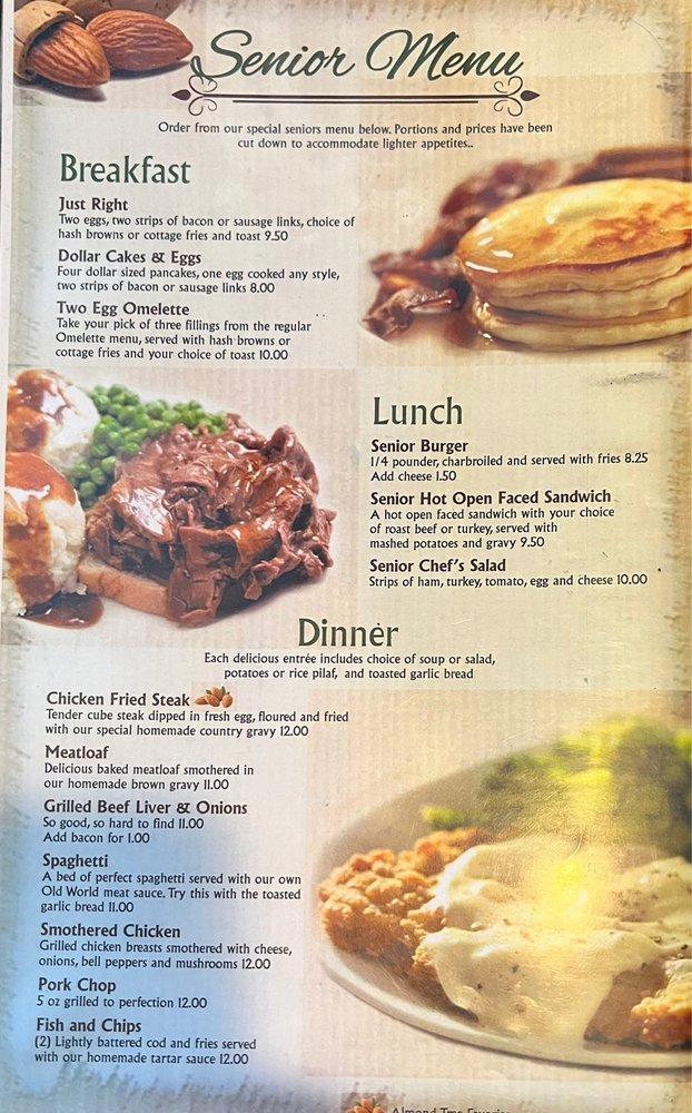 Menu at Almond Tree Restaurant, Atwater