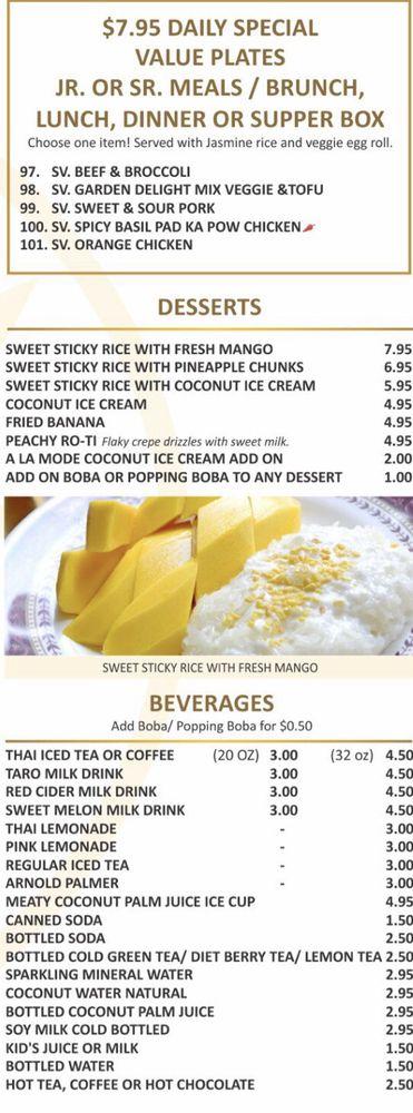 Menu at Golden Bamboo Restaurant, California City