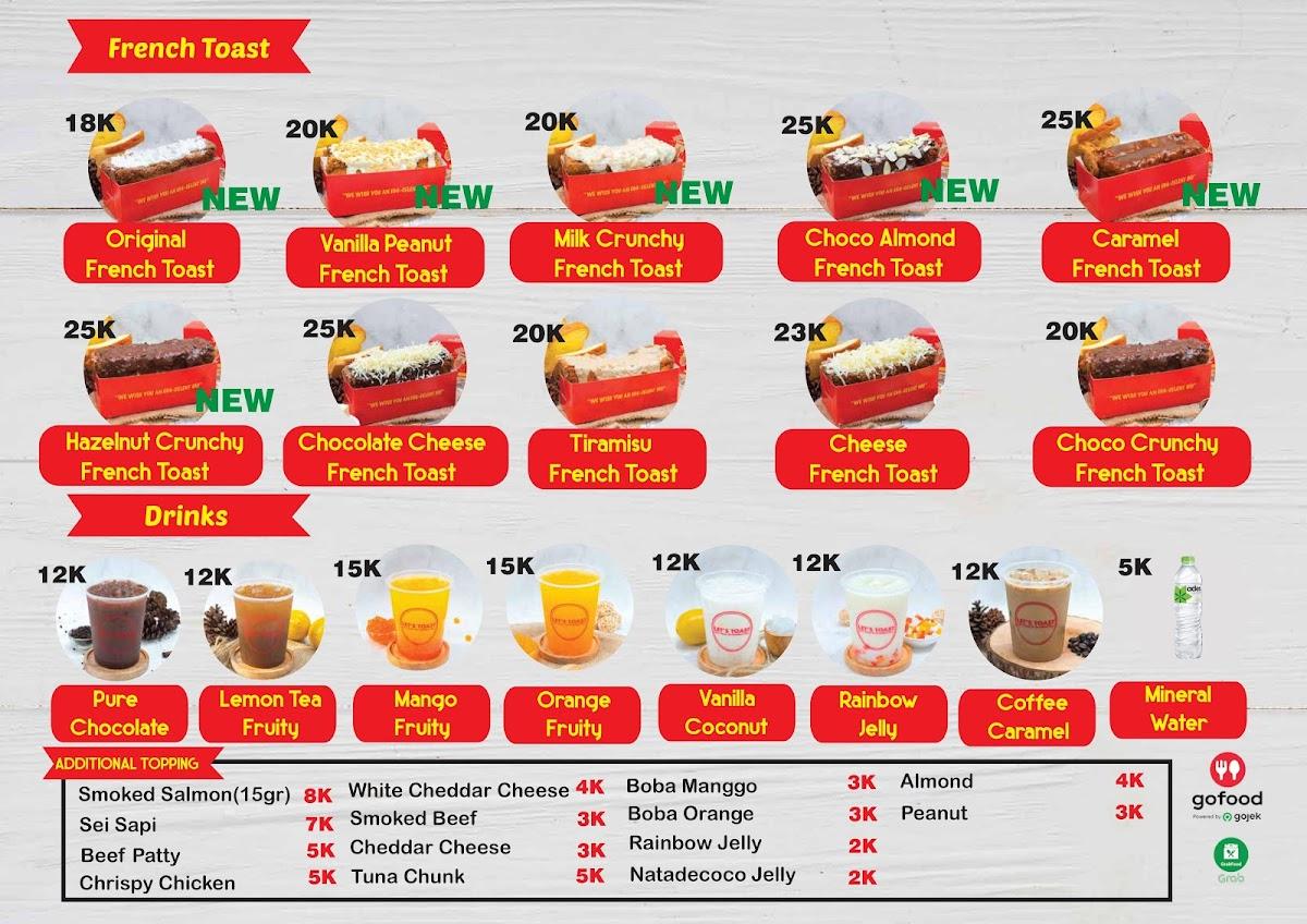 Menu at LET'S TOAST - TEBET, South Jakarta