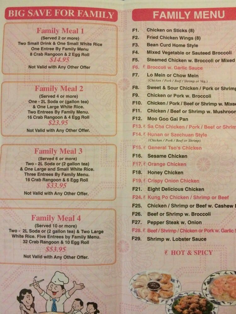 Menu at Lucky Cafe, Gastonia, S New Hope Rd