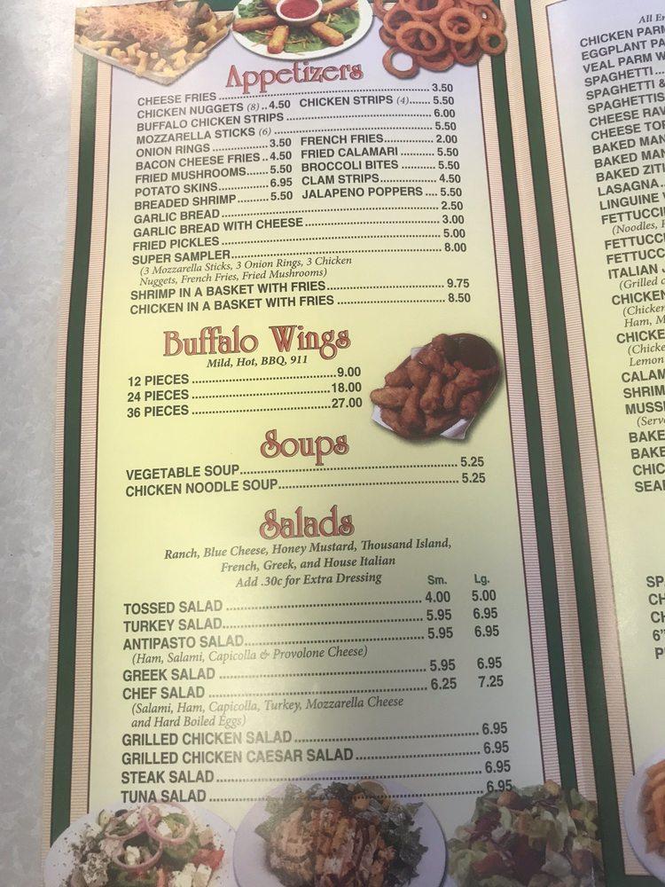 Menu at The Italian Job pizzeria, New Market