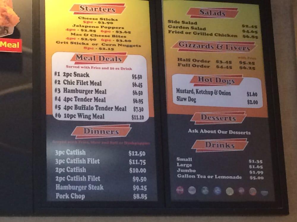 Menu at Big Chic restaurant, Griffin, GA-16