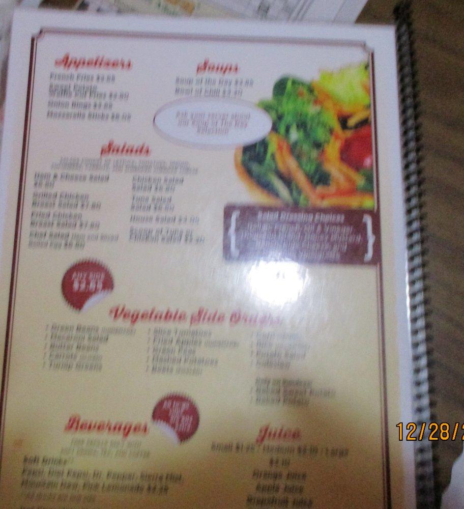 Menu at Cold Harbor Restaurant, Mechanicsville