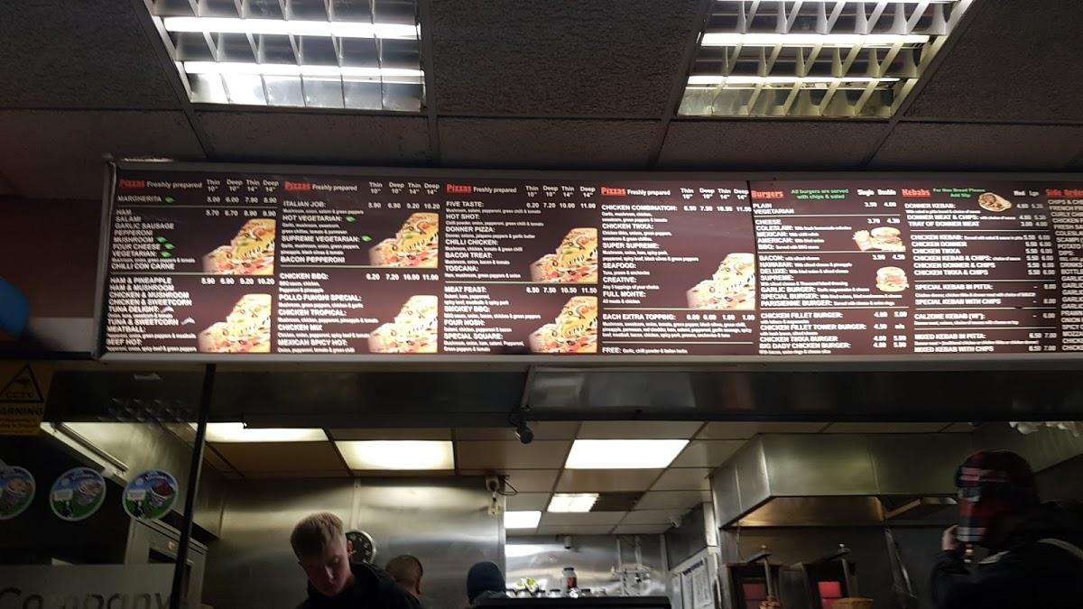 Menu at Square Pizza pizzeria, Wakefield