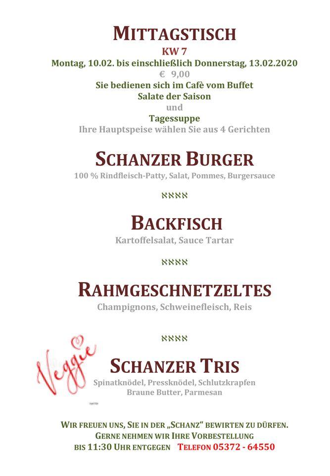 Speisekarte von Hotel zur Schanz restaurant, Ebbs