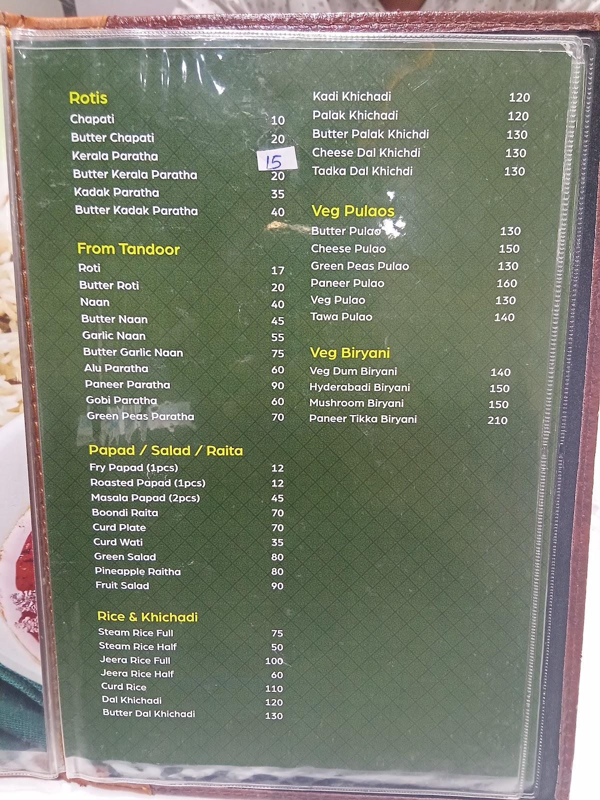 Menu at Milan Pure Veg Restaurant, Pune, 987 Sanas Chambers