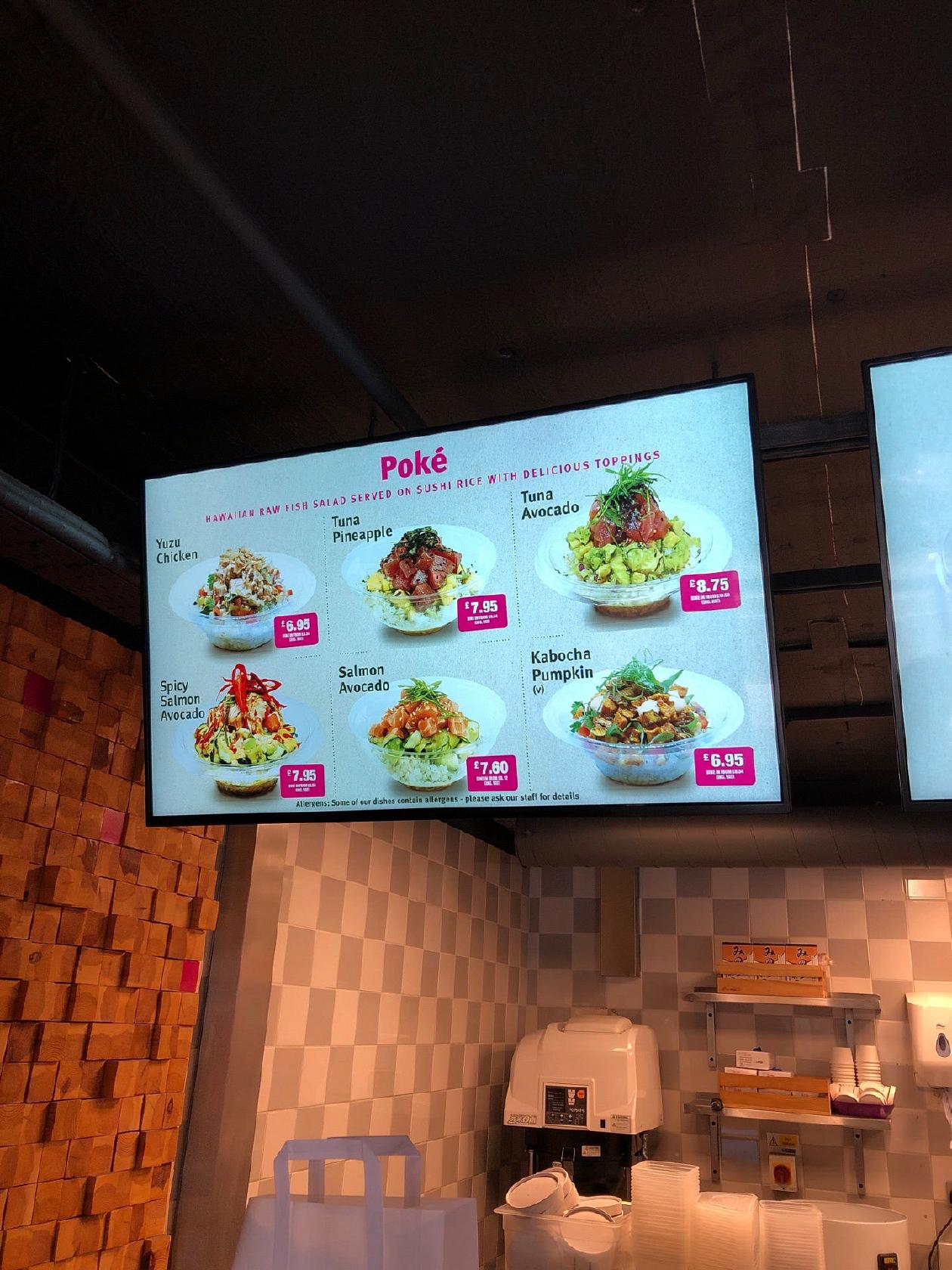 Menu at K10 restaurant, London, 36 Coleman St