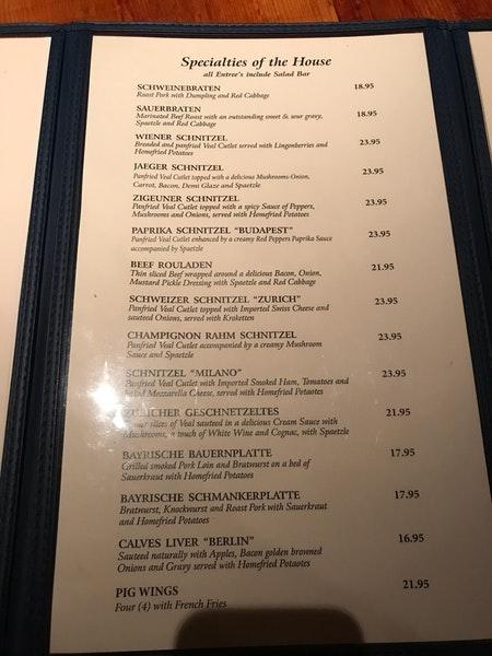 Menu at Ambry Restaurant, Fort Lauderdale
