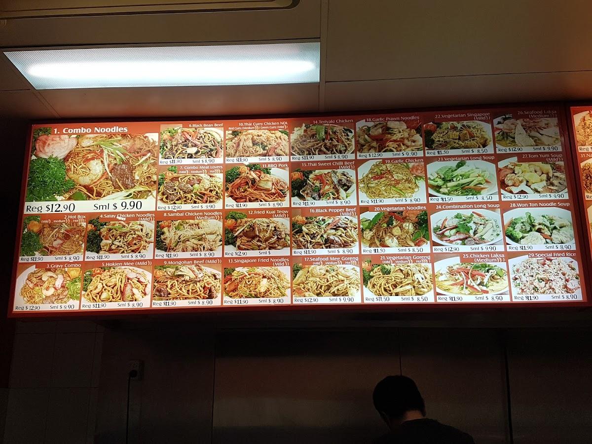 Menu at Asia Canteen restaurant, Strathpine