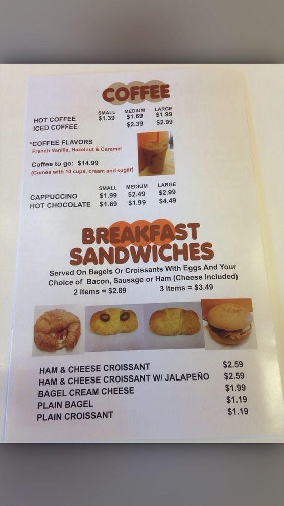 Menu at Best Donuts, Phoenix