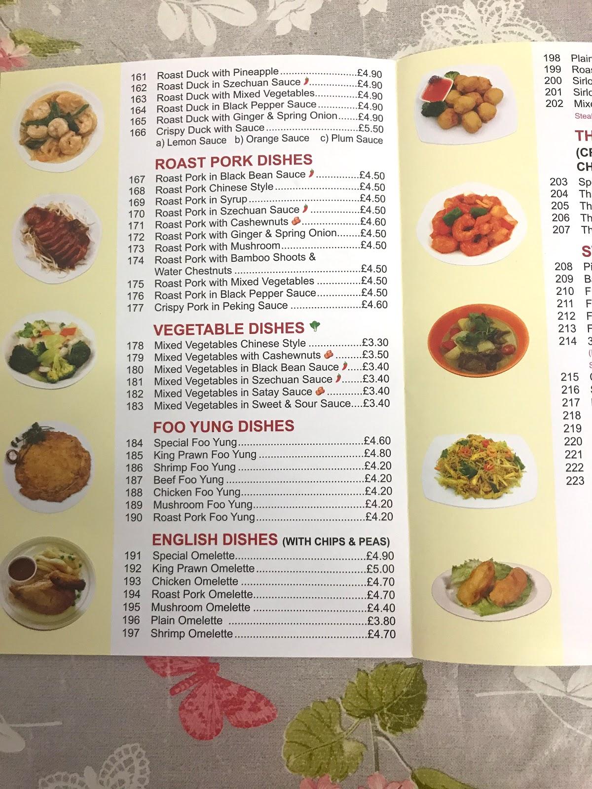 Menu at The Great Wall takeaway (Stanton Hill) fast food, Sutton-in ...