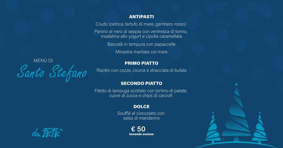 Menu da Da Fefè ristorante, Bacoli