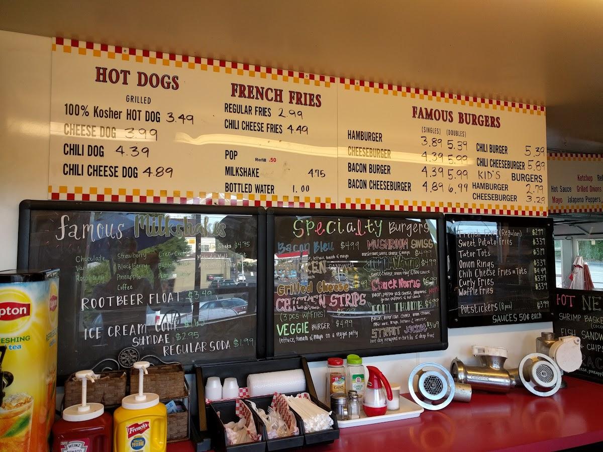 Menu at Flipping Out Burgers & Fries restaurant, Tacoma