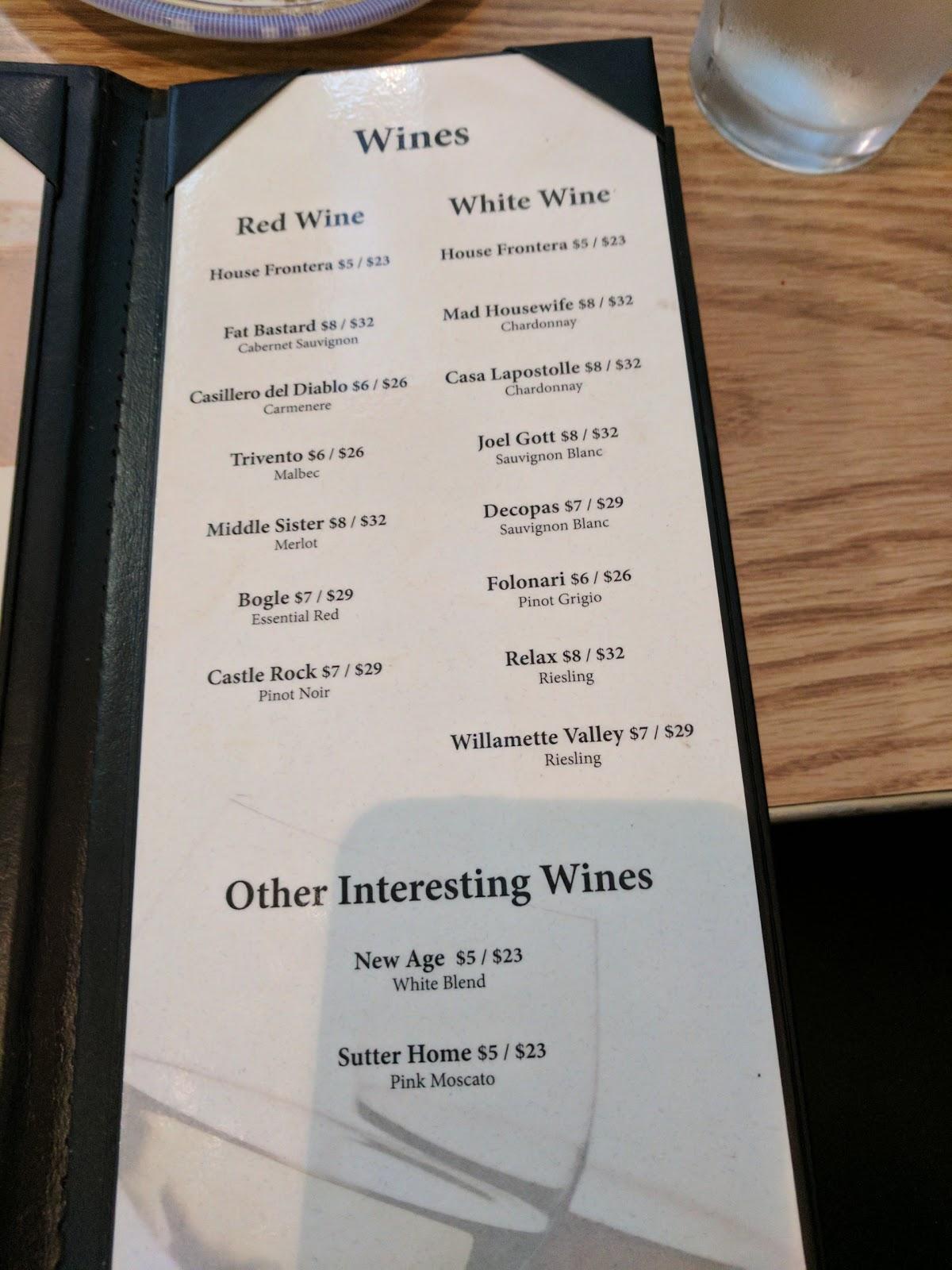 Menu at The Moon Sushi and Asian Bistro restaurant, Norman