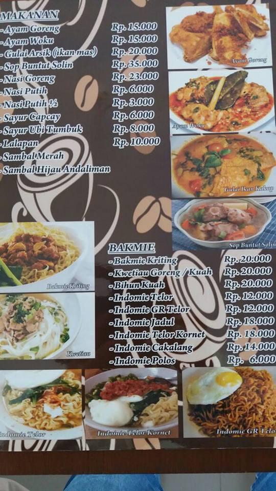 Menu at Warung SOLIN Cafe, Tangerang, Ayodhya Square No.A20