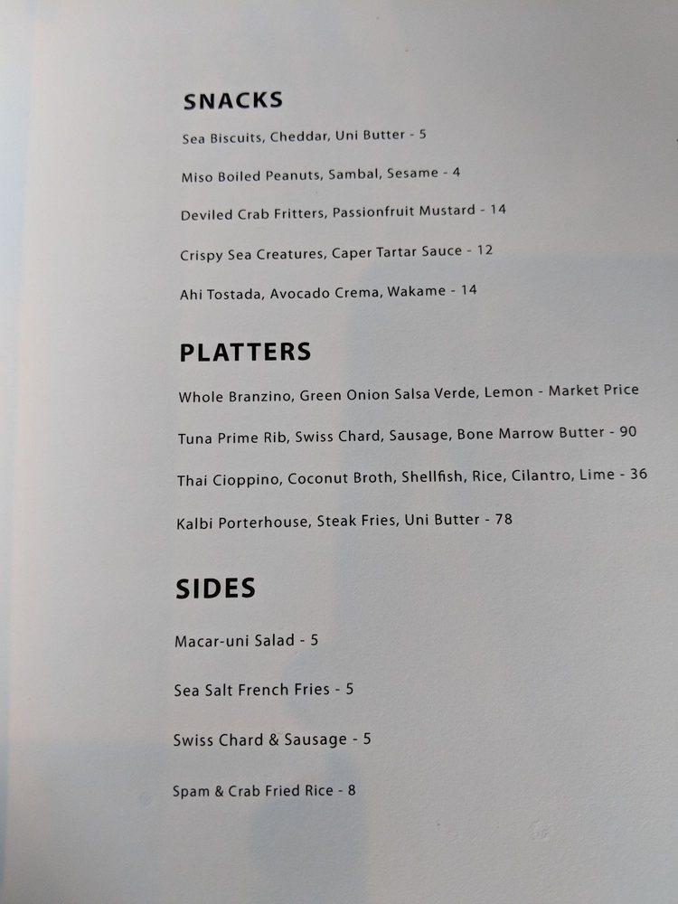 Menu at Yellowbelly pub & bar, St. Louis