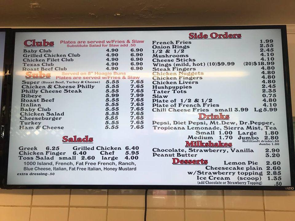 Menu at Carolina Grill of Easley restaurant, Easley
