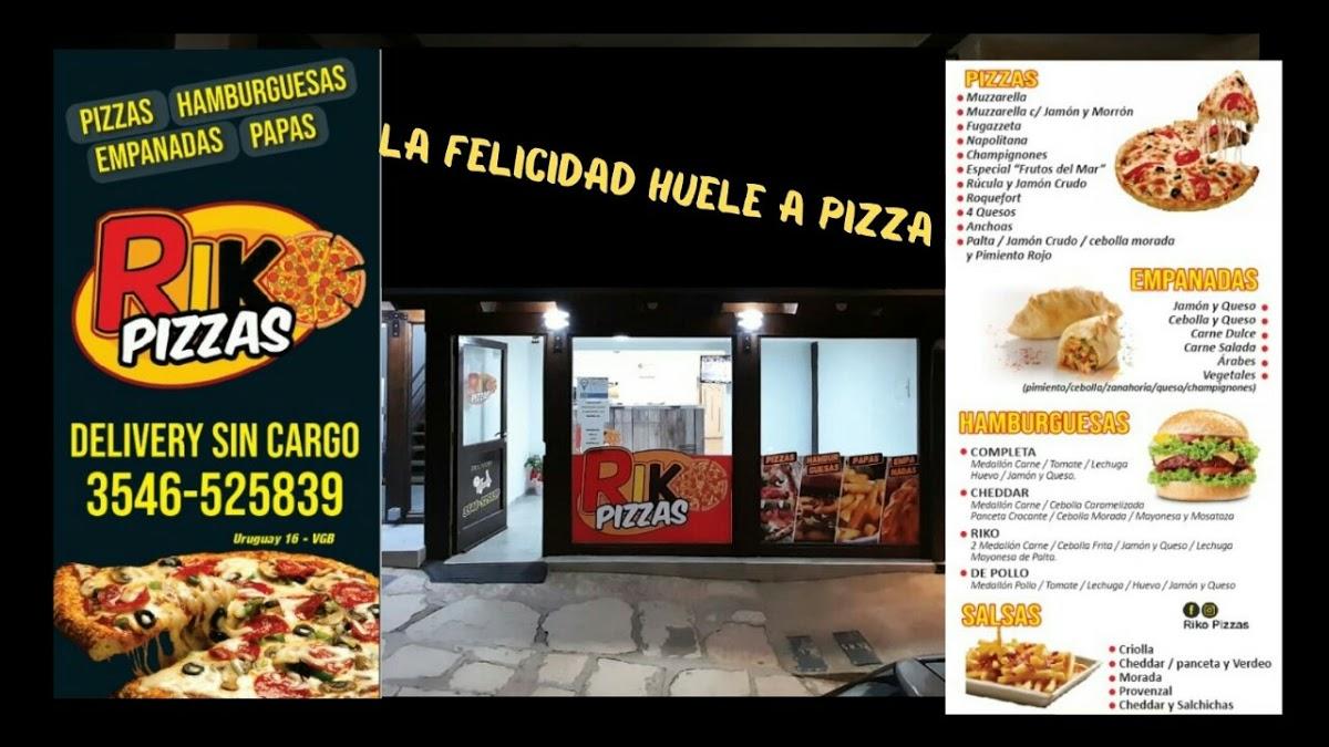 Menu at RIKO pizzas restaurant, Villa General Belgrano