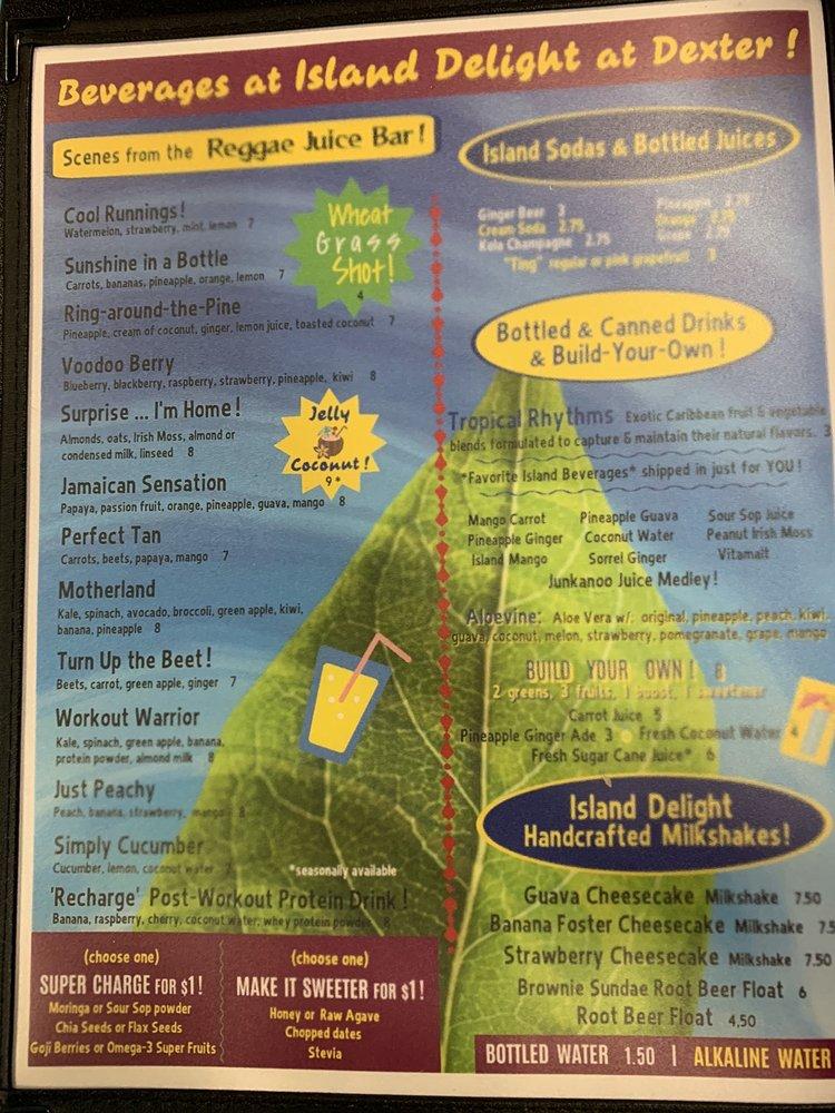 Menu at Island Delight at Dexter pub & bar, Montgomery, 36 Dexter Ave #104