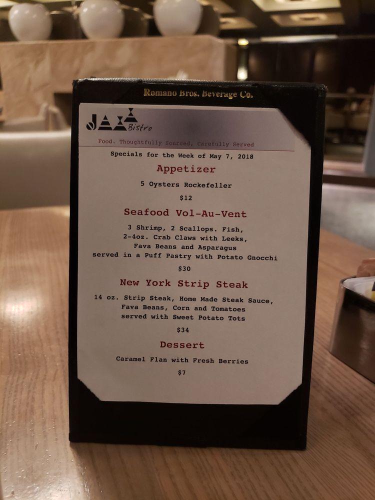 Menu at Jaxx Bistro restaurant, Deerfield