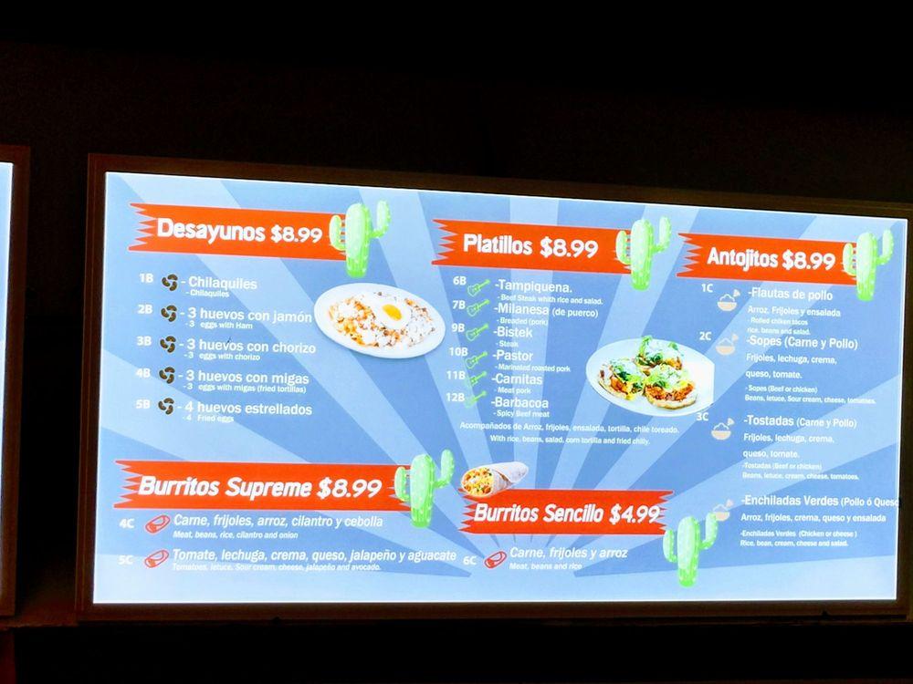 Menu at La Suprema Market restaurant, Frisco
