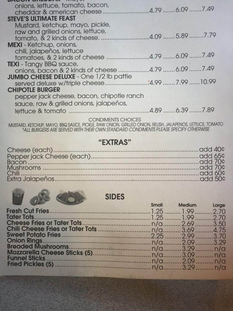 Menu at Bionic Burger Hamburgers restaurant, Wichita, 660 N Ridge Rd #101