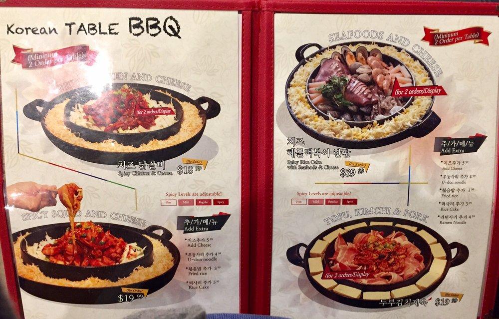 Menu at Kobi Korean BBQ Restaurant, Mississauga