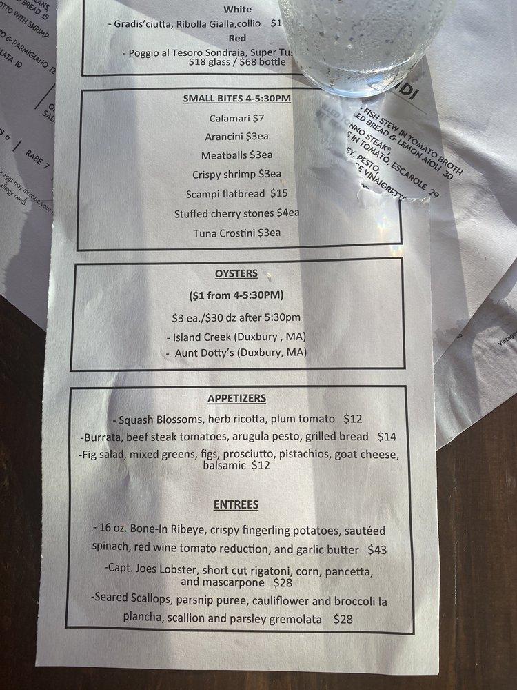 Menu at Tonno Wakefield restaurant, Wakefield
