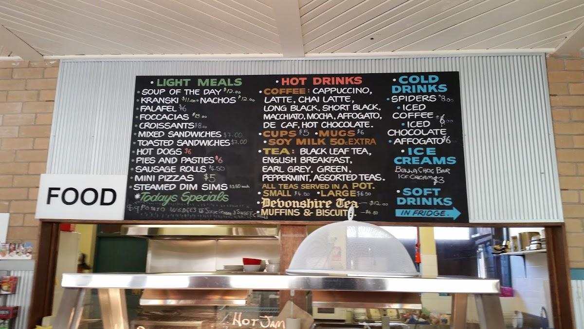 Menu at Dingo Dell Cafe & Toilets, Mount Buffalo, Dingo Dell Rd