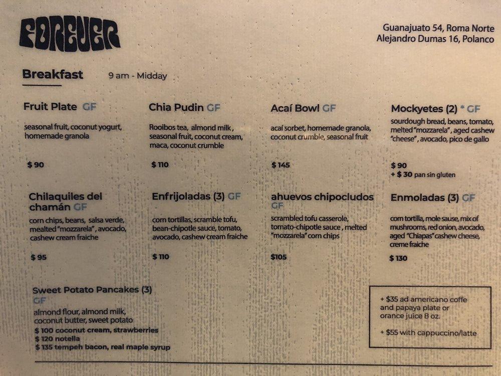 Menu at Forever pub & bar, Ciudad López Mateos, Guanajuato 54