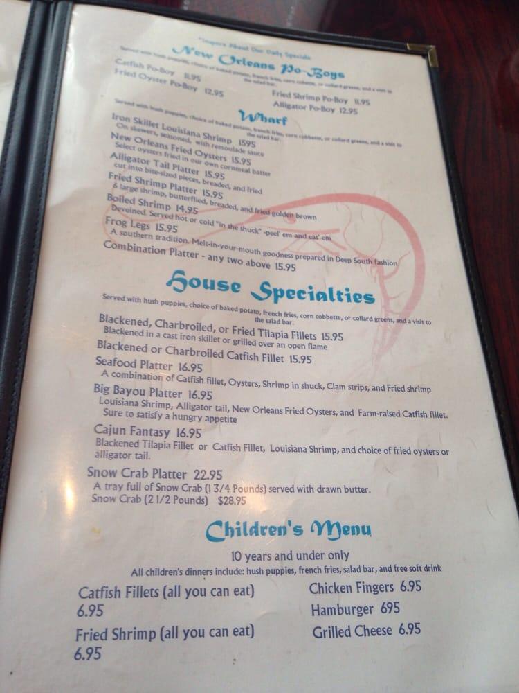 Menu at The Hush Puppy LV restaurant, Las Vegas, W Charleston Blvd