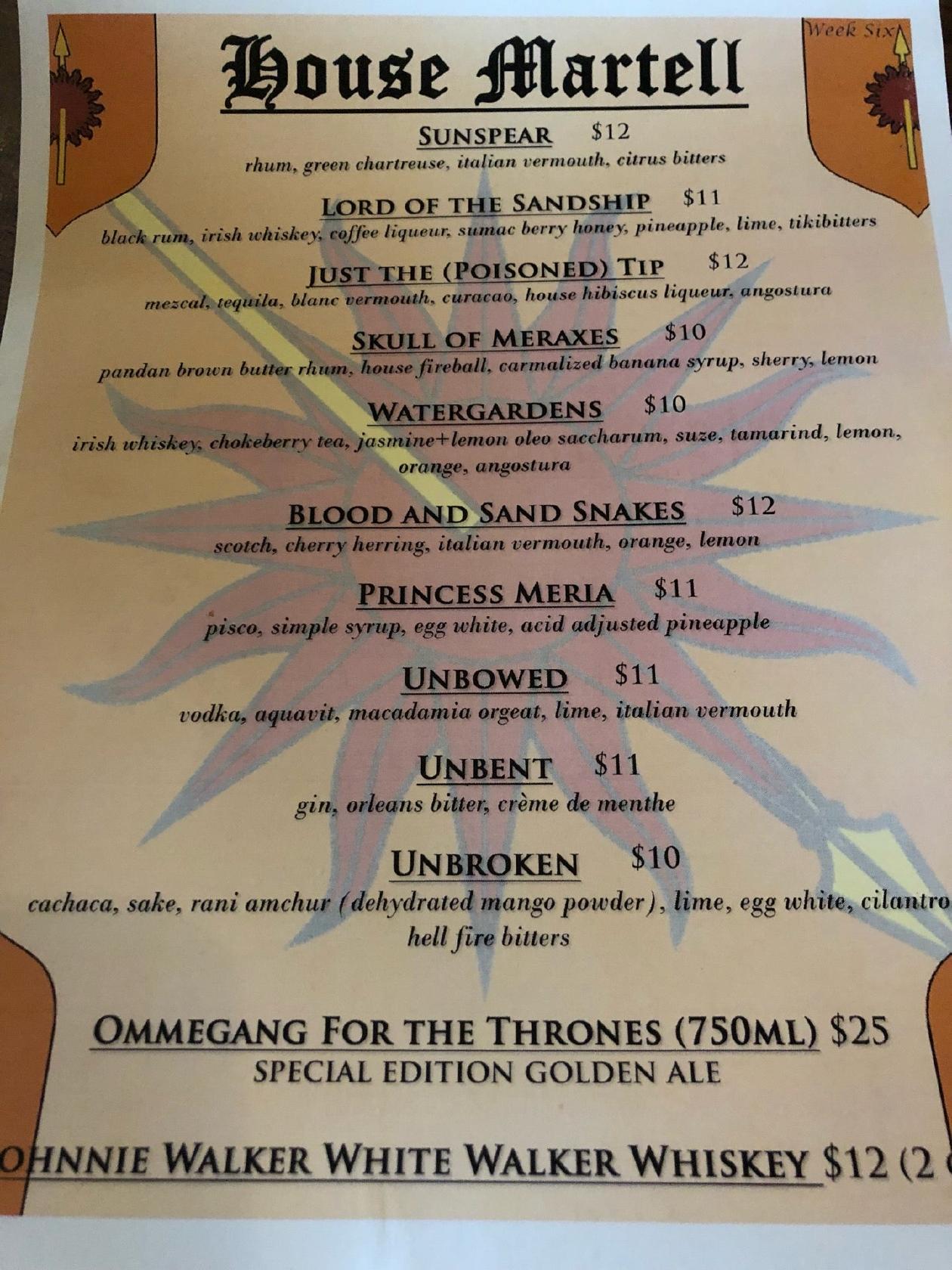 Menu at Conspiracy pub & bar, Middletown