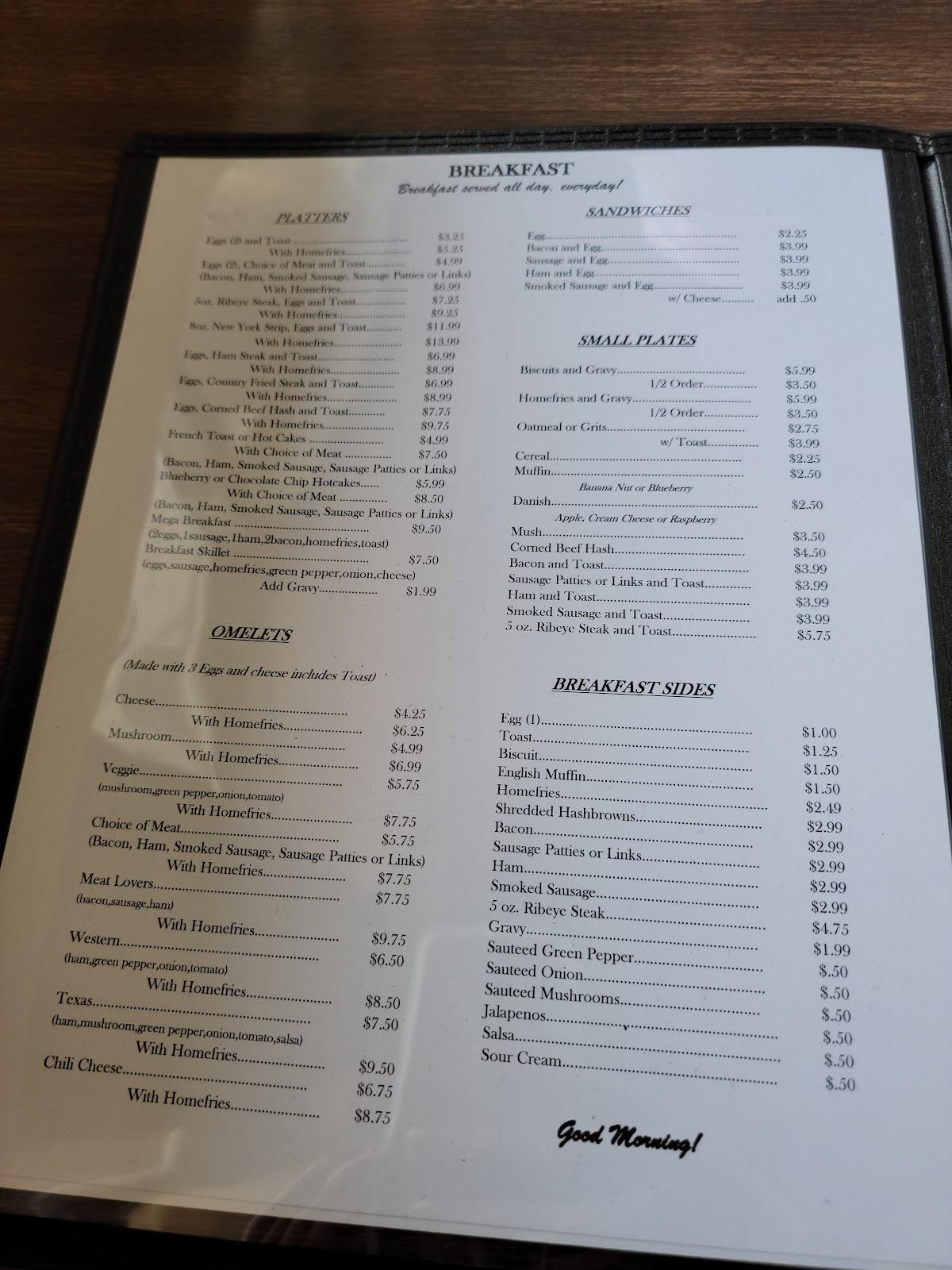 Menu at Cozy Cottage Restaurant, Warsaw
