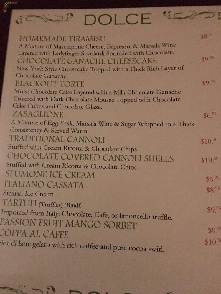 Menu at Tropea Ristorante Italiano pizzeria, Redmond, NE 87th St