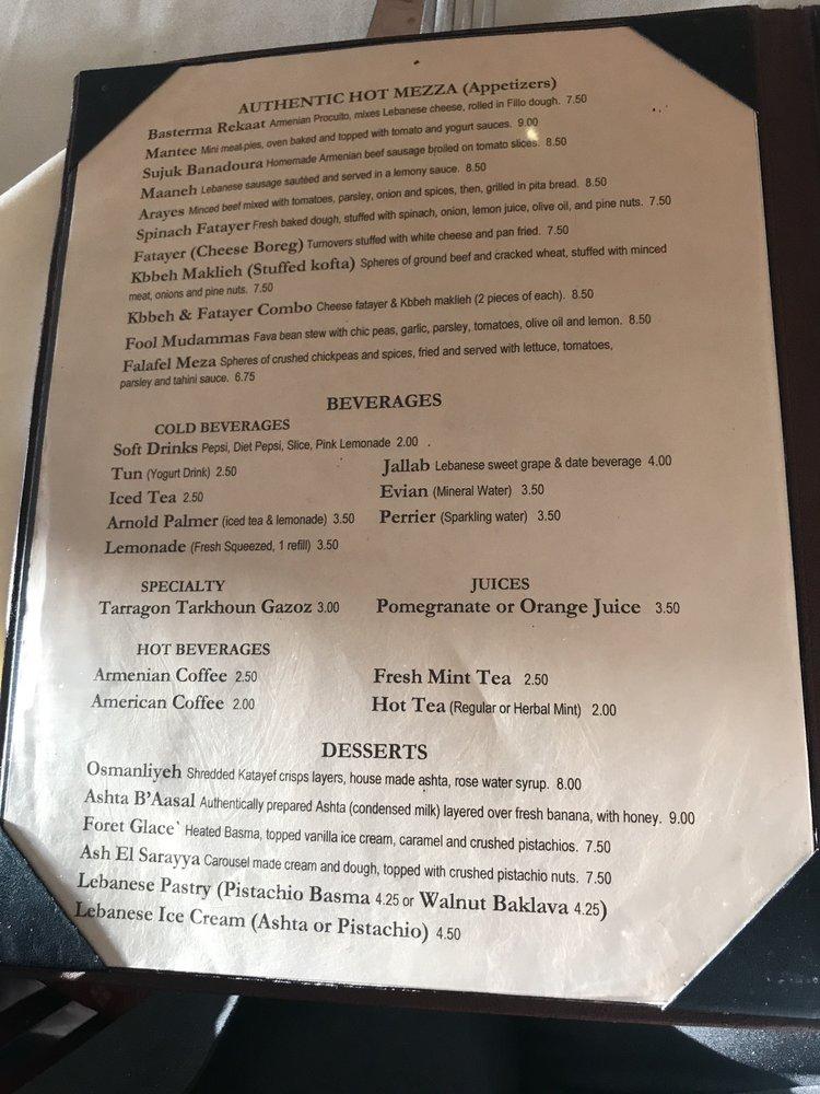 Menu at Carousel Restaurant Hollywood, Los Angeles, Hollywood Blvd #107