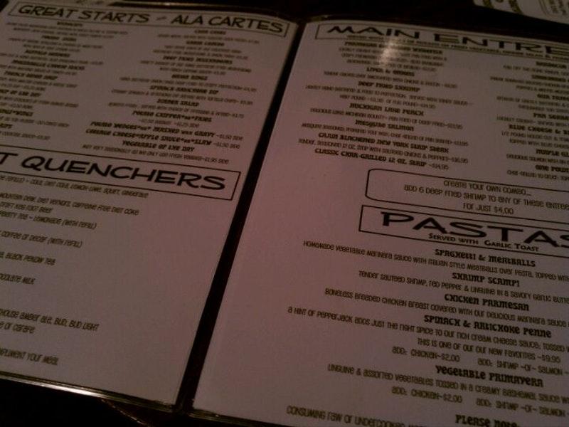 Menu at Great Lakes Grill pub & bar, Cheboygan