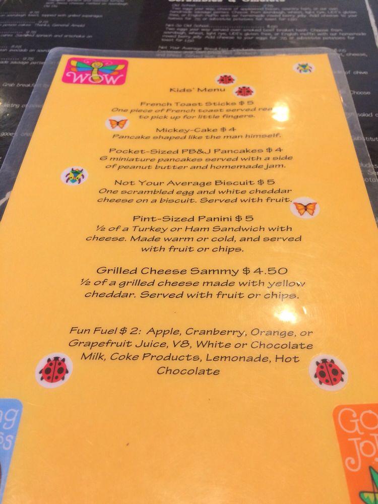 Menu at Ruth's Cafe, Indianapolis