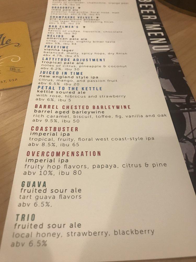 Menu at Upland Columbus Pump House pizzeria, Columbus