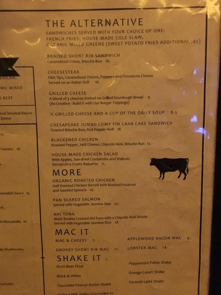 Menu at Broadway Burger Bar, Atlantic City, Pacific Ave