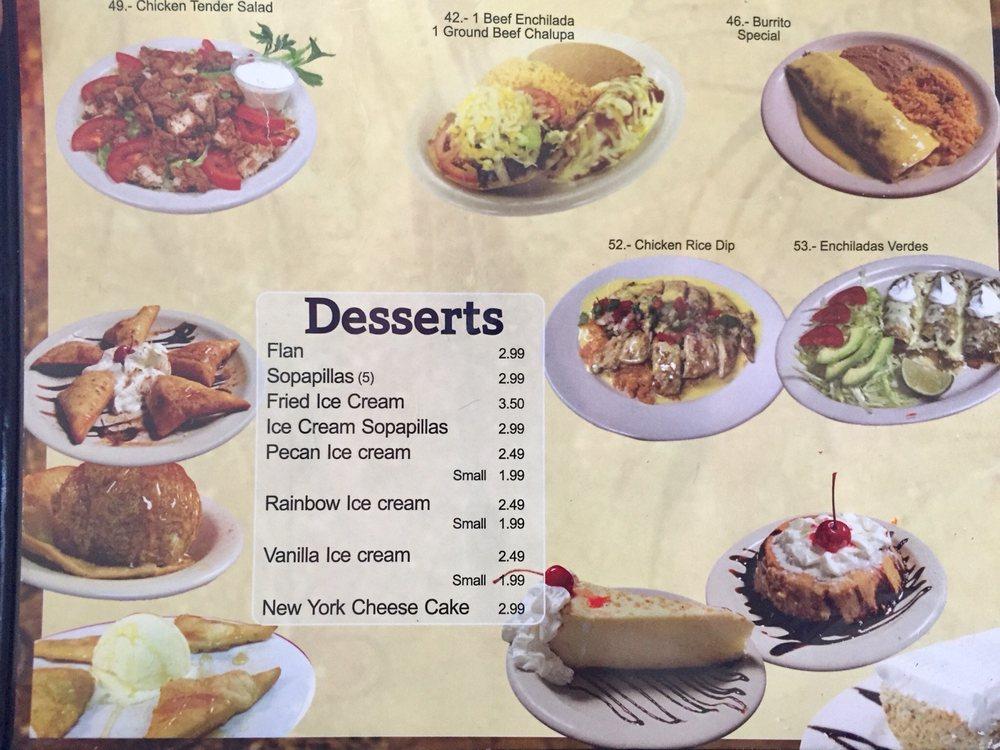 Menu at Jaliscos Mexican Restaurant, Belton