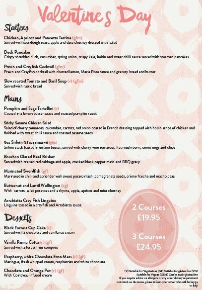 Menu at The Catherine Wheel pub & bar, England, Pelham Rd
