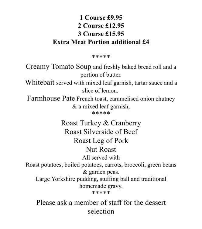 Menu at The Usk Vale Restaurant, Newport, Pillmawr Rd