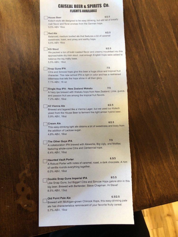 Menu at The Vanguard pub & bar, Hampton