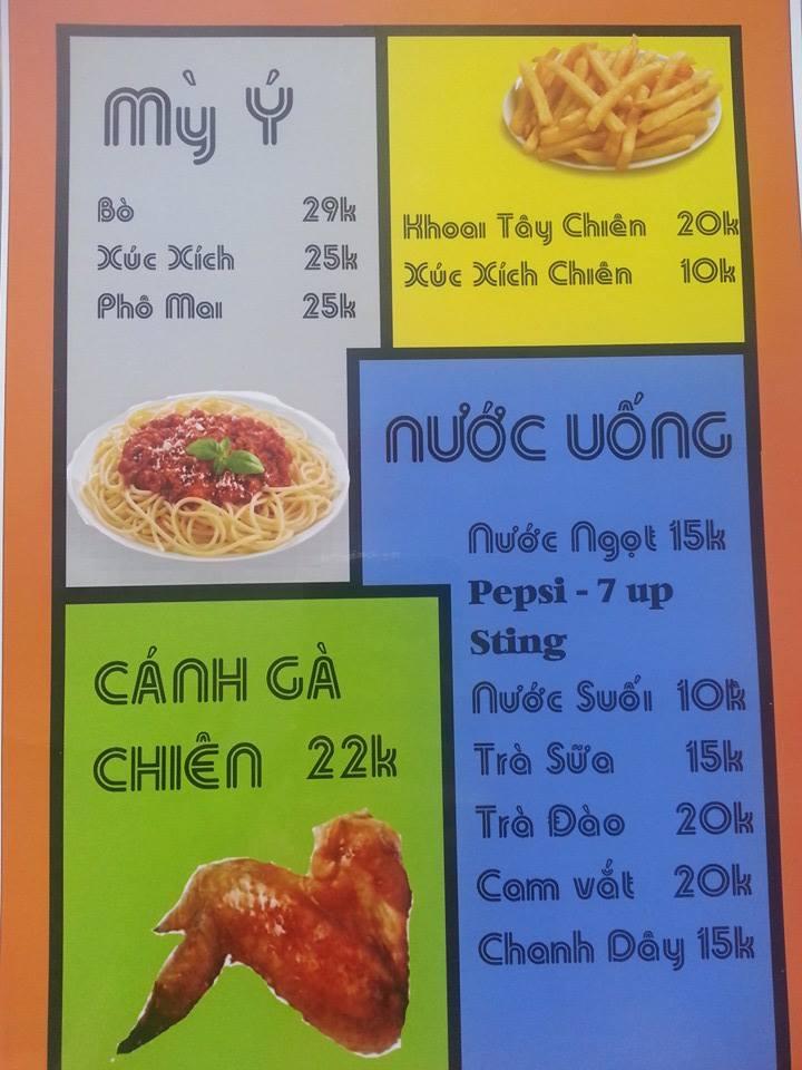 Menu at PIZZA 8-Bit pizzeria, Can Tho