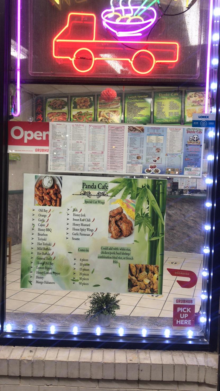 Menu at Panda Cafe, Temple Hills