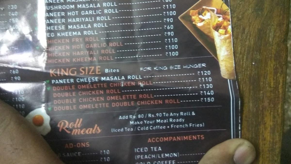 Menu at Rolls Mania Bhopal, Bhopal, Shop No. 4