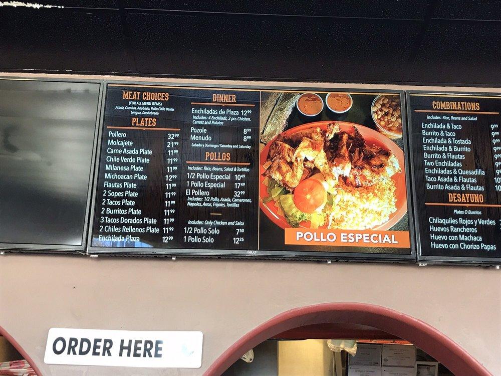 Menu at El Pollo Dorado restaurant, Salinas, 701 E Alisal St